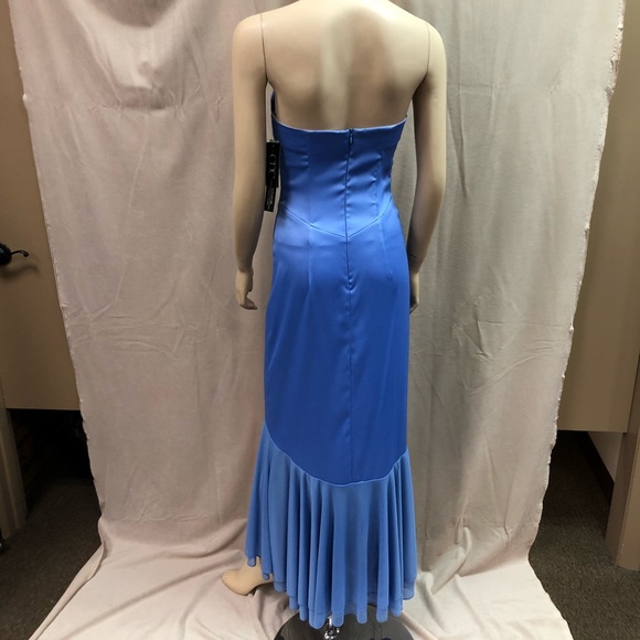 CDC | Dresses | Powder Blue High Low Strapless Gown | Poshmark
